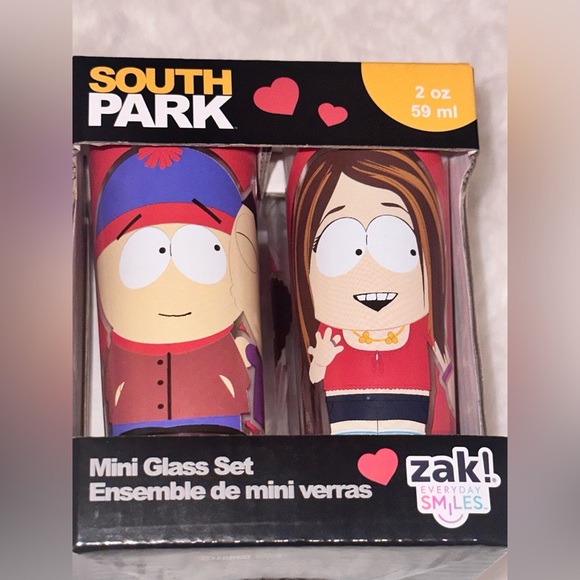 Holiday | Zak South Park Valentine 2oz Mini Shot Glass Set 4 Pack 222 ...